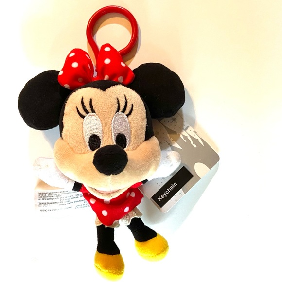 Disney | Toys | Newdisney Stuffed Minnie Mouse Cute Keychain | Poshmark